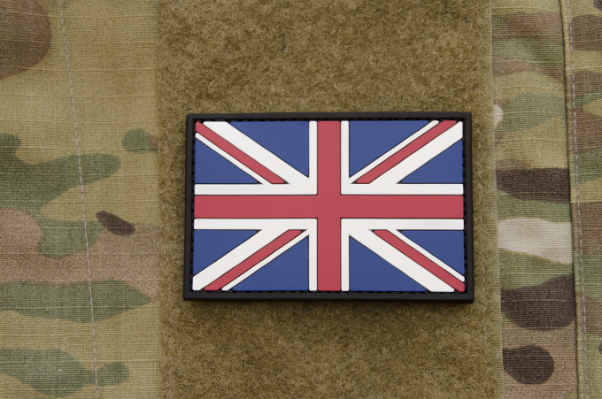 PVC patch "UK flag" | Antsiuvų gamyba
