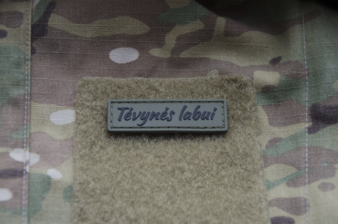 PVC patch "Tėvynės labui" (OD) | Antsiuvų gamyba