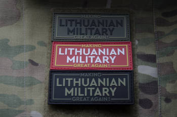 PVC patch "Lithuanian Military" (OD) | Antsiuvų gamyba