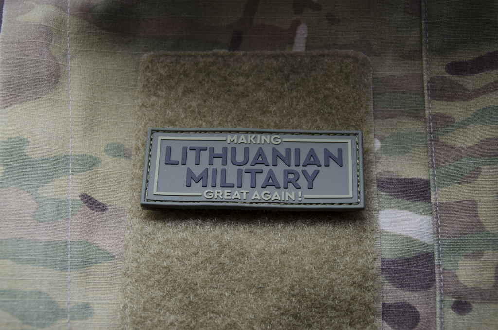 PVC patch "Lithuanian Military" (OD) | Antsiuvų gamyba