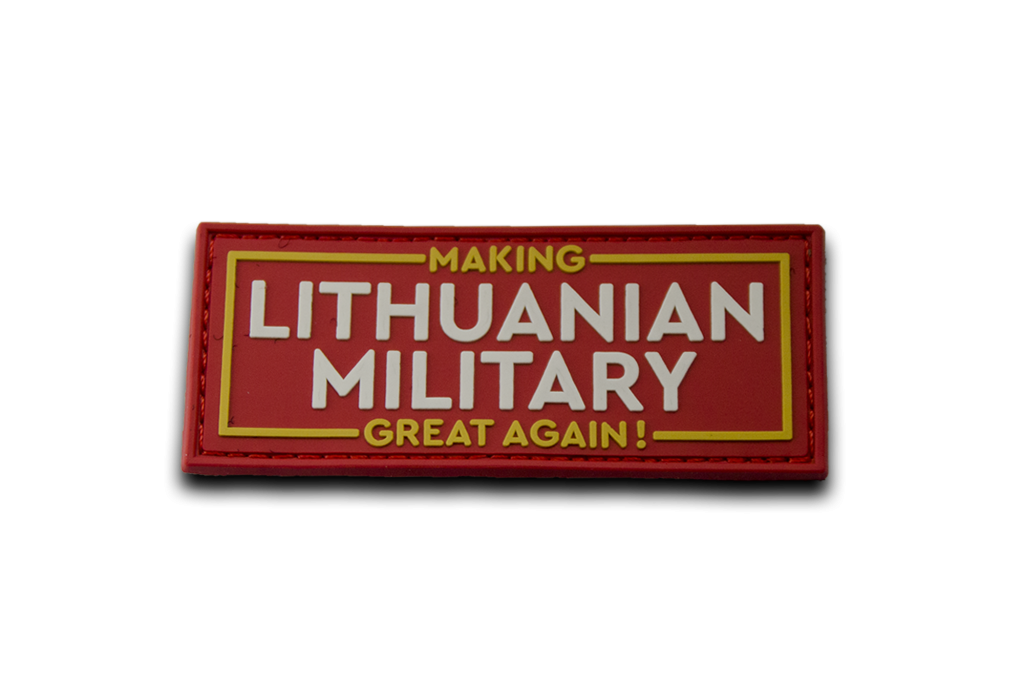 PVC patch "Lithuanian Military" (red) | Antsiuvų gamyba