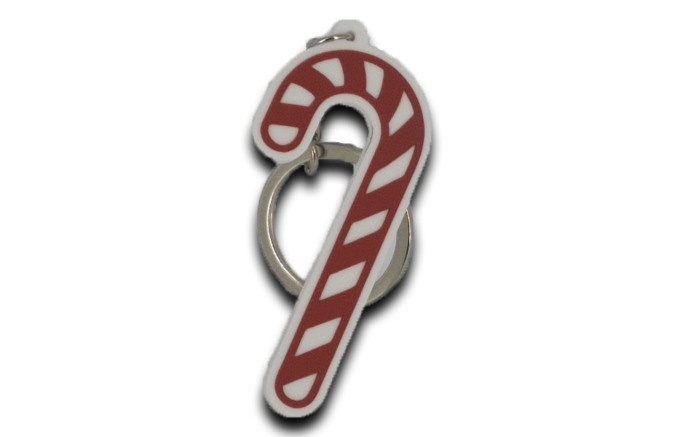 PVC keychain "Candy cane" | Antsiuvų gamyba
