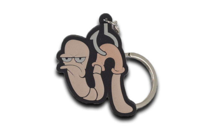 PVC keychain "Worm" | Antsiuvų gamyba