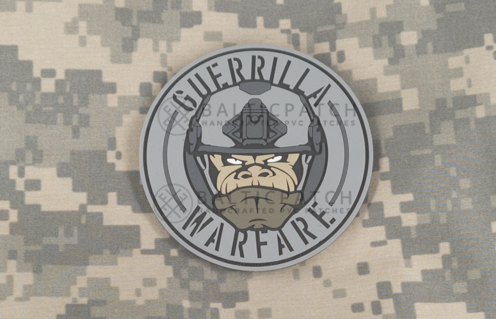 PVC patch "Guerrilla Warfare" | Antsiuvų gamyba